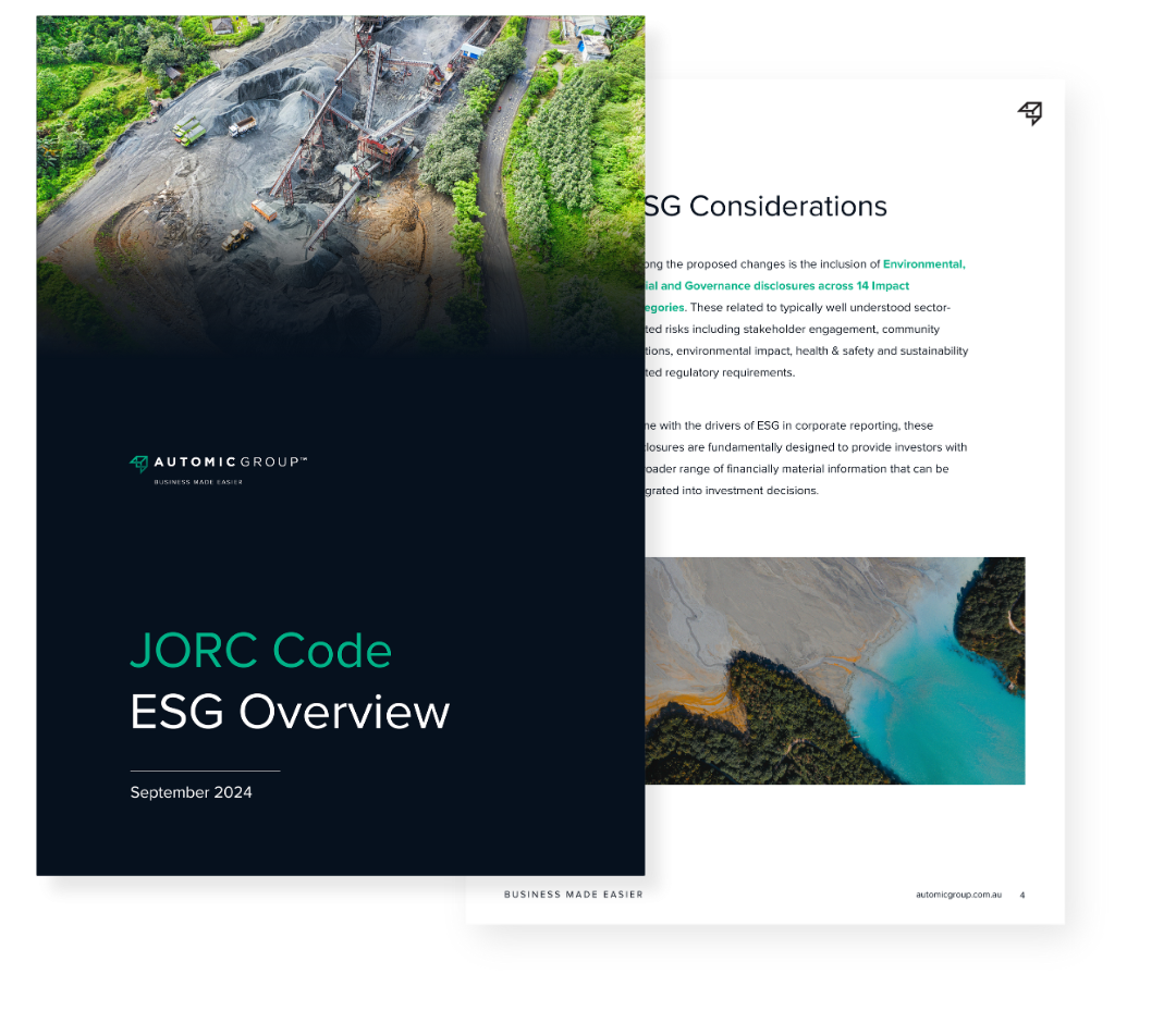 JORC Code ESG Whitepaper | Automic Group