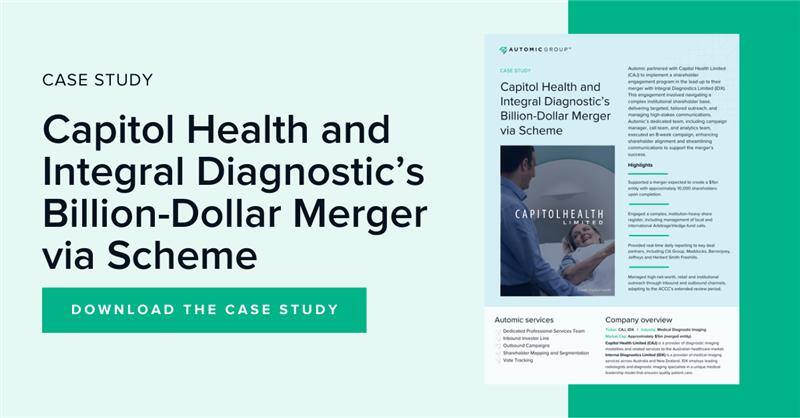 Case Study: Capitol Health and Integral Diagnostic’s Billion-Dollar Merger